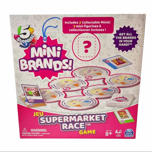 mini brands | Toys | Mini Brands 5 Surprise Board Game Supermarket Race ...